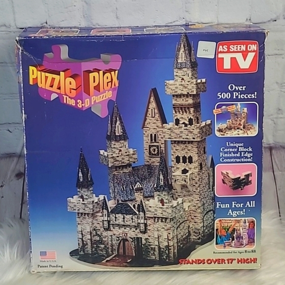 As Seen On TV | Toys | 9s Vintage Camelot Castle Puzzle Plex 3d Jigsaw ...